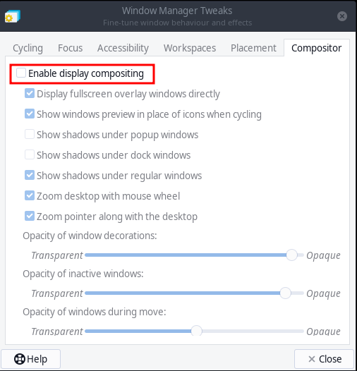 disabledComositor – Discovery
